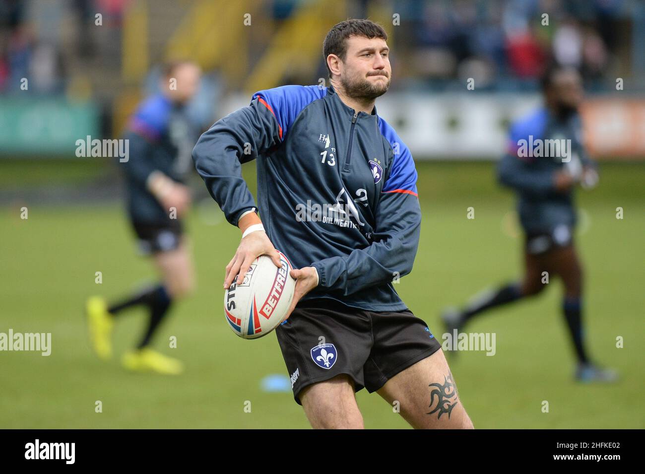 Halifax, England - 16 January 2022 - Wakefield Trinity's Jay Pitts ...