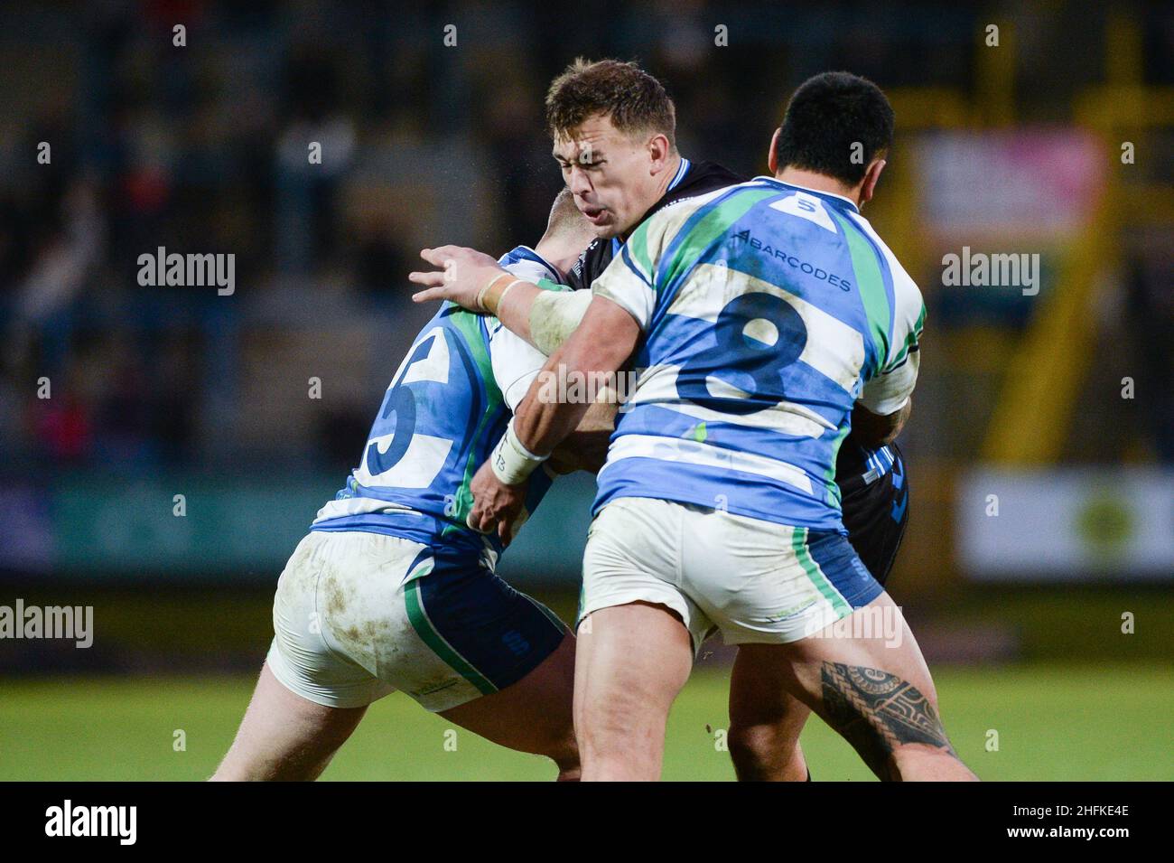 Halifax, England - 16 January 2022 - Wakefield Trinity's Jai Whitbread ...
