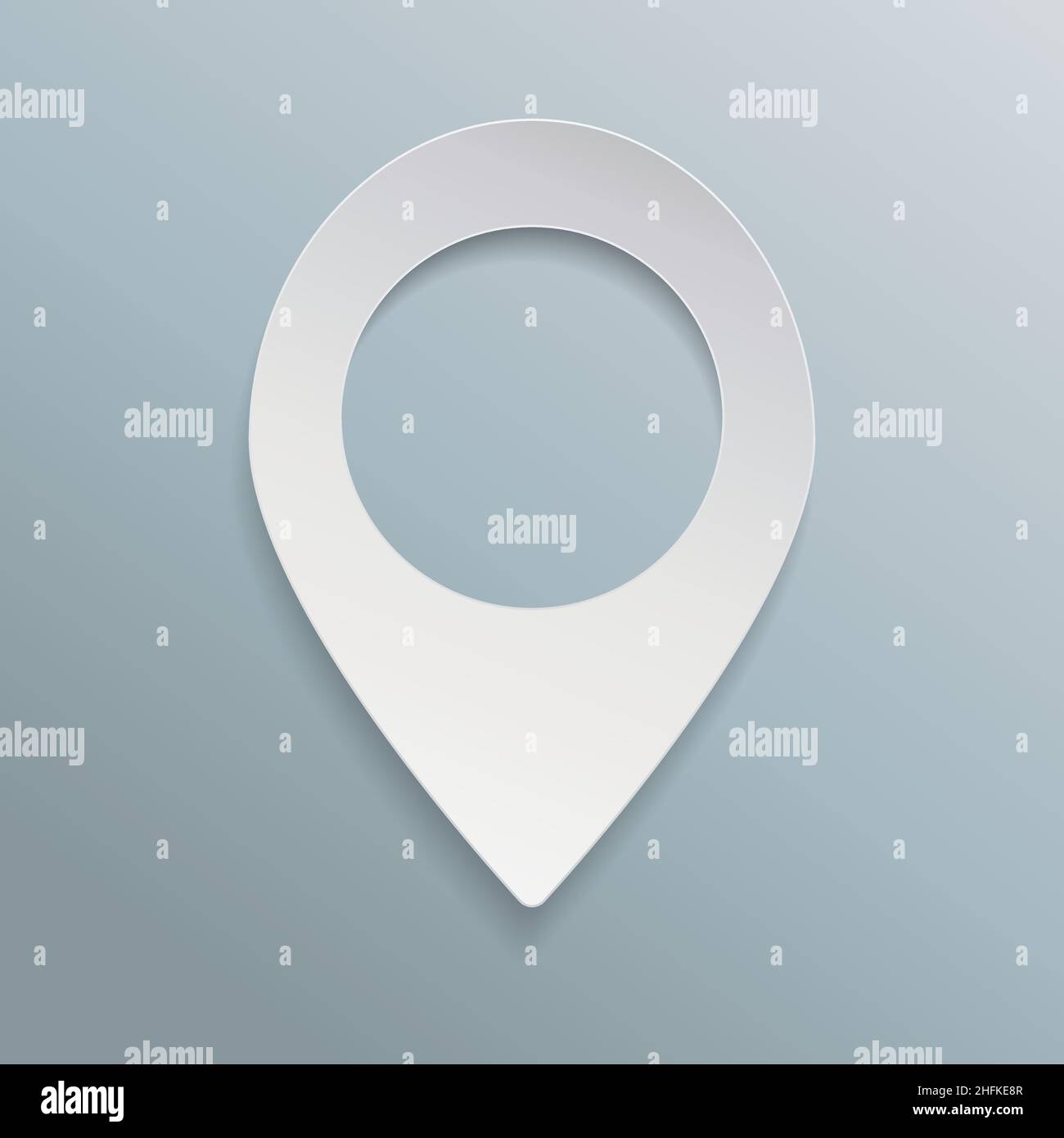 Infographic white location GPS Map pointer marker on blue grey ...