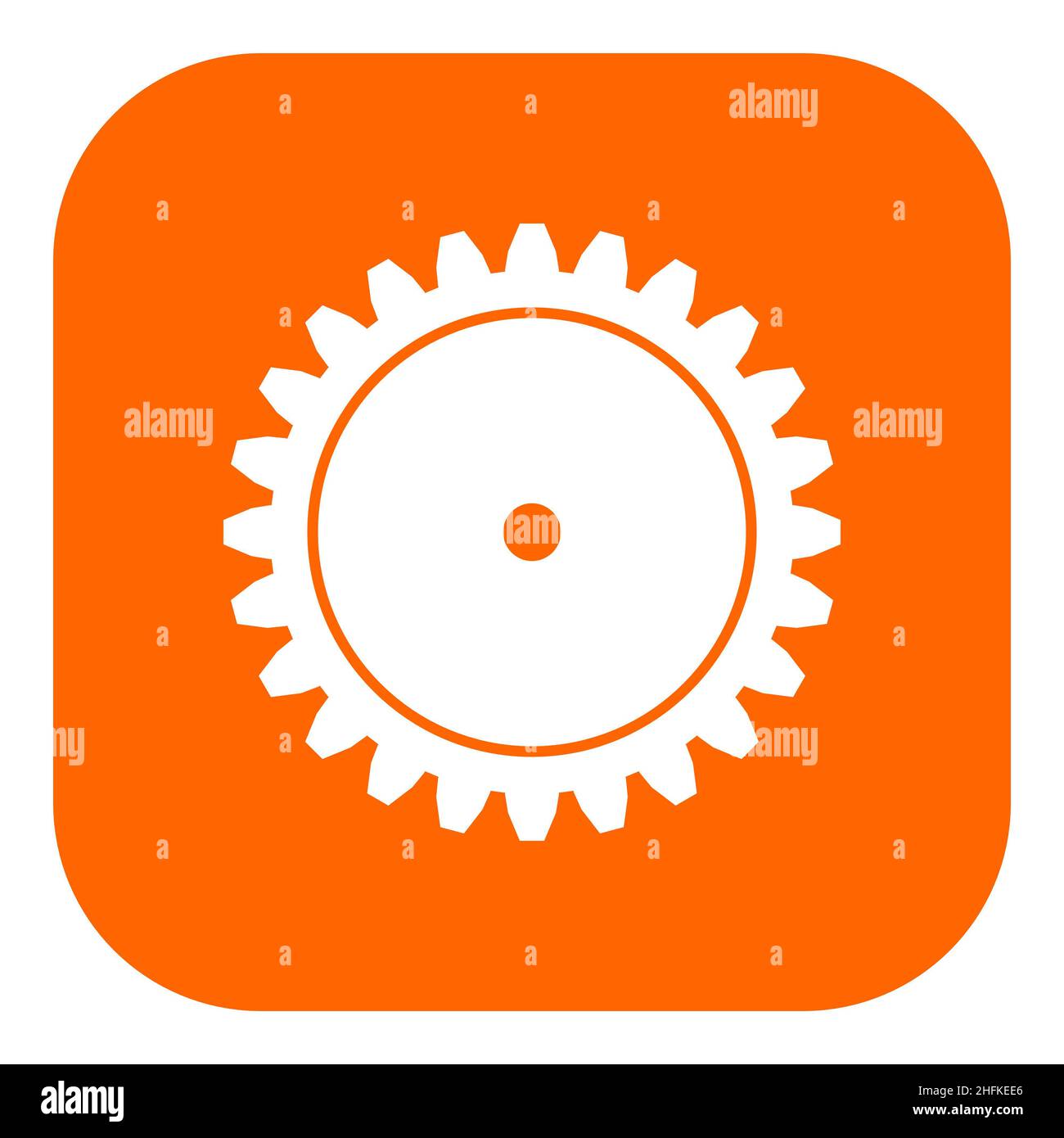 Gear and app icon Stock Photo - Alamy