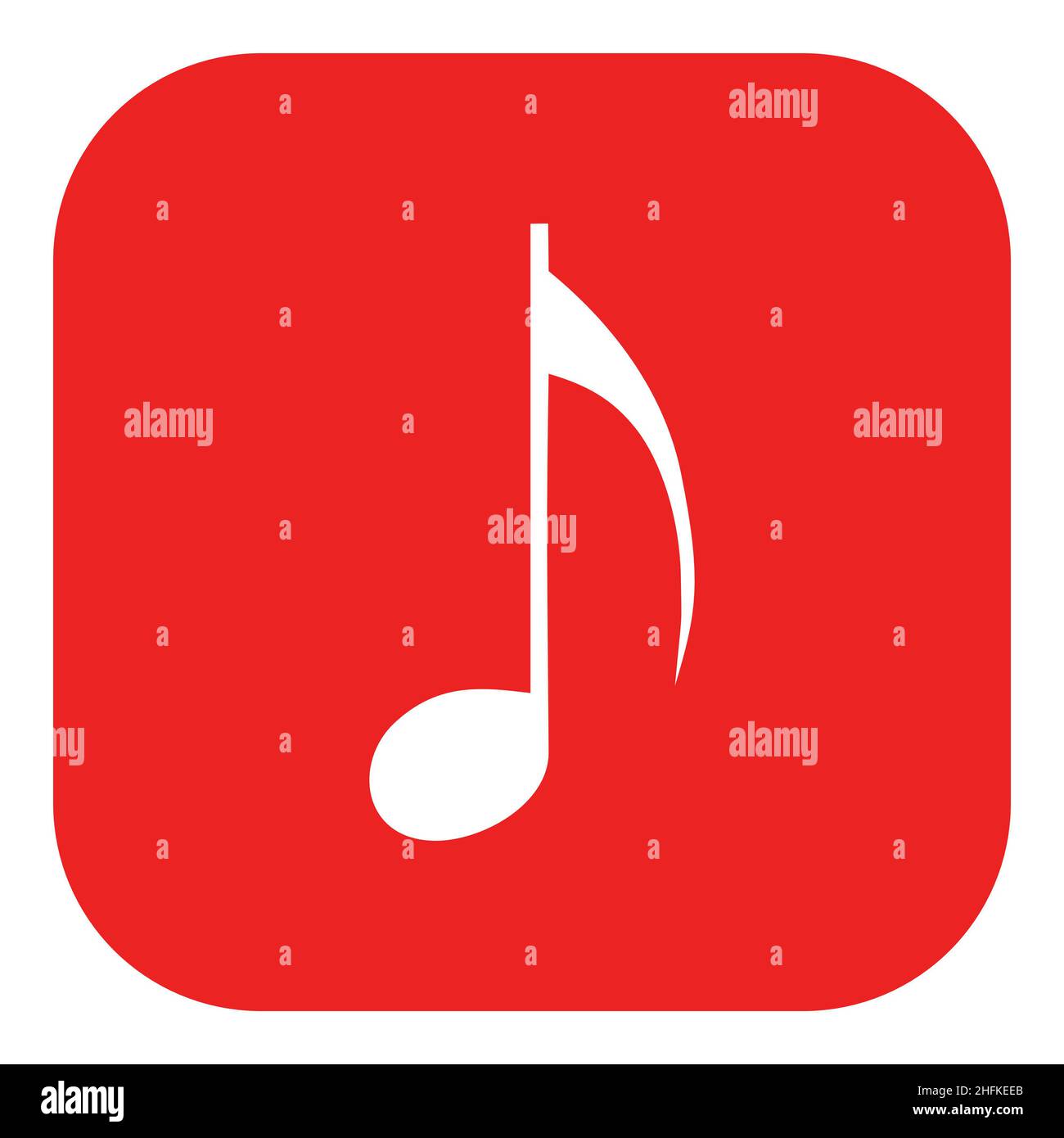 Music note and app icon Stock Photo - Alamy