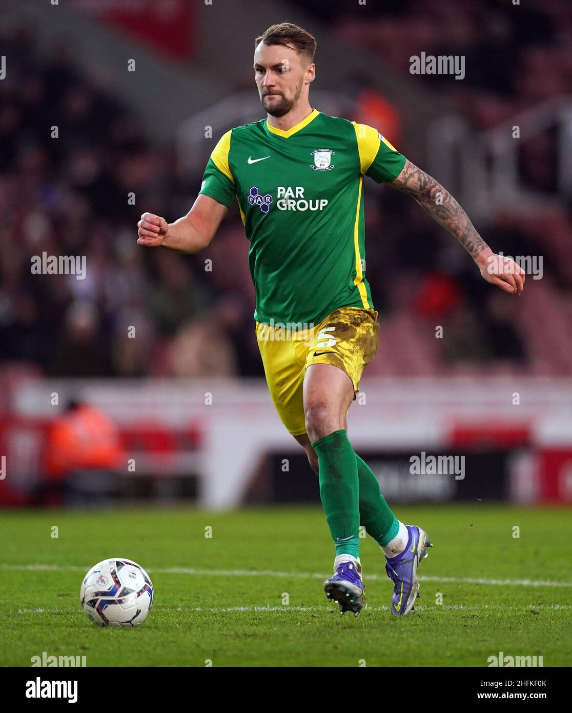 File photo dated 3-01-2022 of Preston North End's Patrick Bauer who has ...