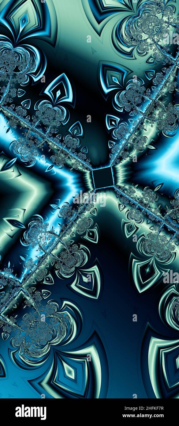 Abstract Computer generated Fractal design. A fractal is a never-ending ...