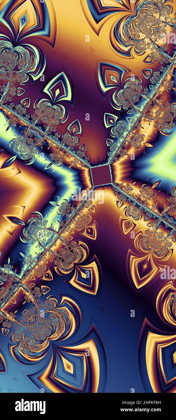 Abstract Computer generated Fractal design. A fractal is a never-ending ...