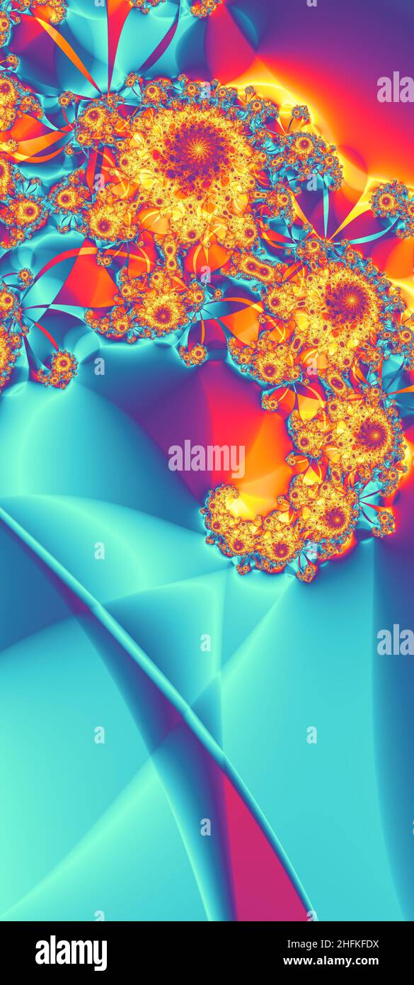 Abstract Computer generated Fractal design. A fractal is a never-ending ...