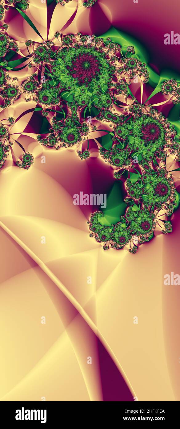 Abstract Computer generated Fractal design. A fractal is a never-ending ...