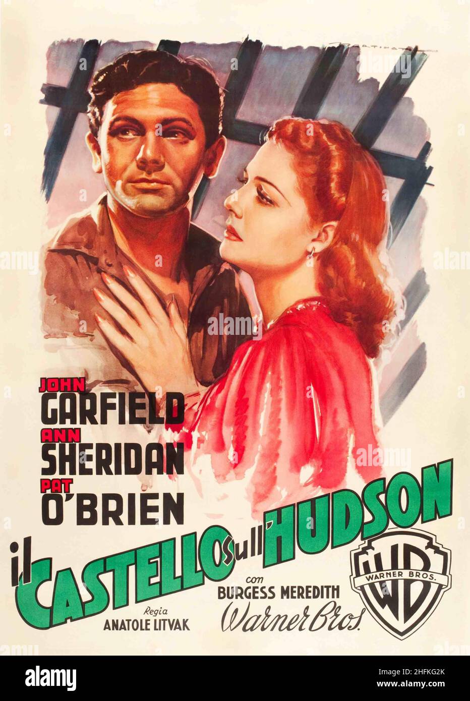 ANN SHERIDAN and JOHN GARFIELD in CASTLE ON THE HUDSON (1940), directed ...