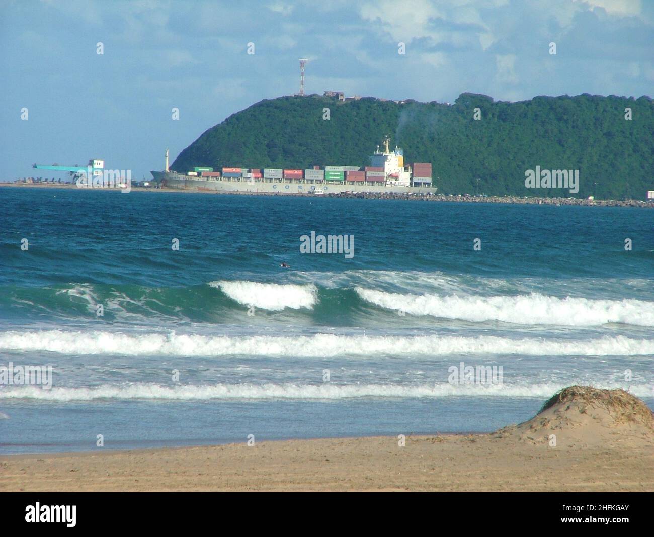 Loaded container ship departing Africa's 2nd busiest port, Port of ...