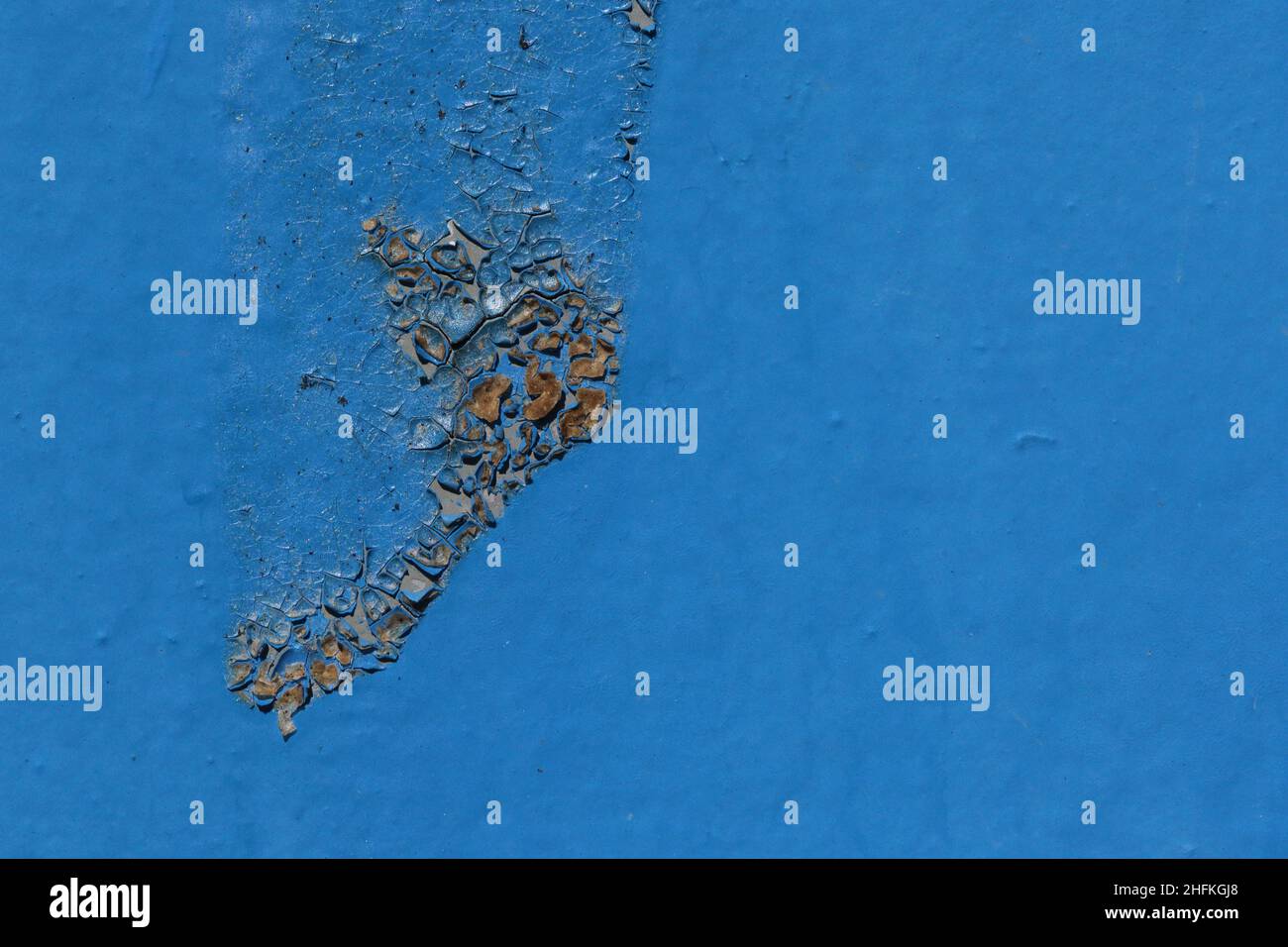 rusting blue iron door Stock Photo - Alamy