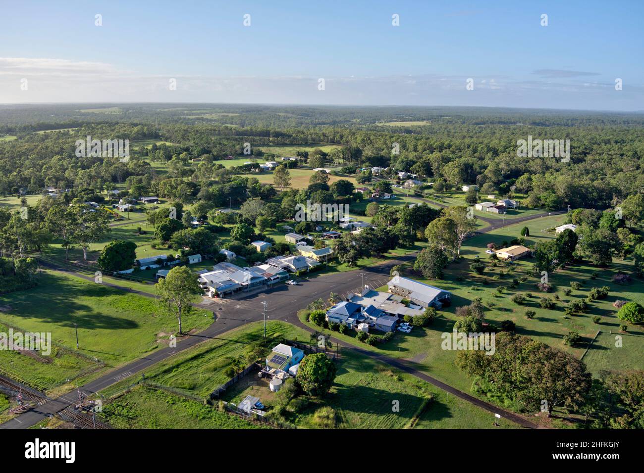 Aerial of Yandaran Queensland Australia Stock Photo - Alamy