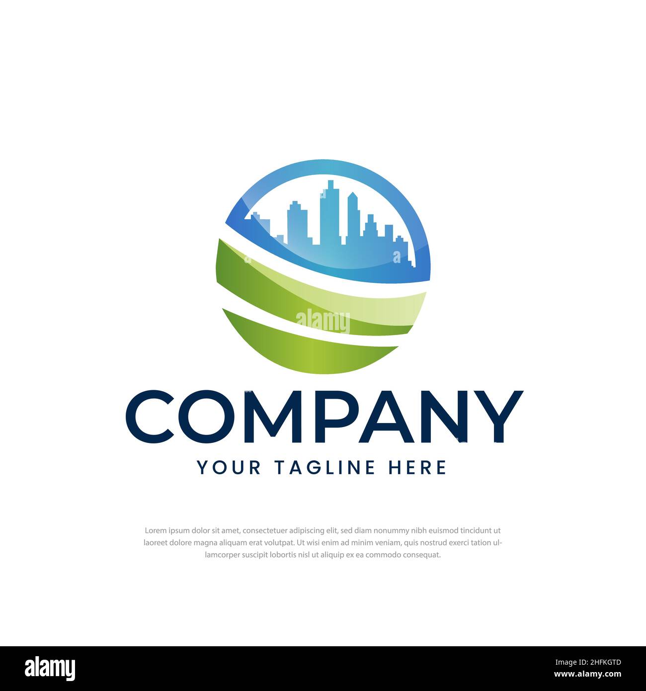 Nature and city balance Cut Out Stock Images & Pictures - Alamy