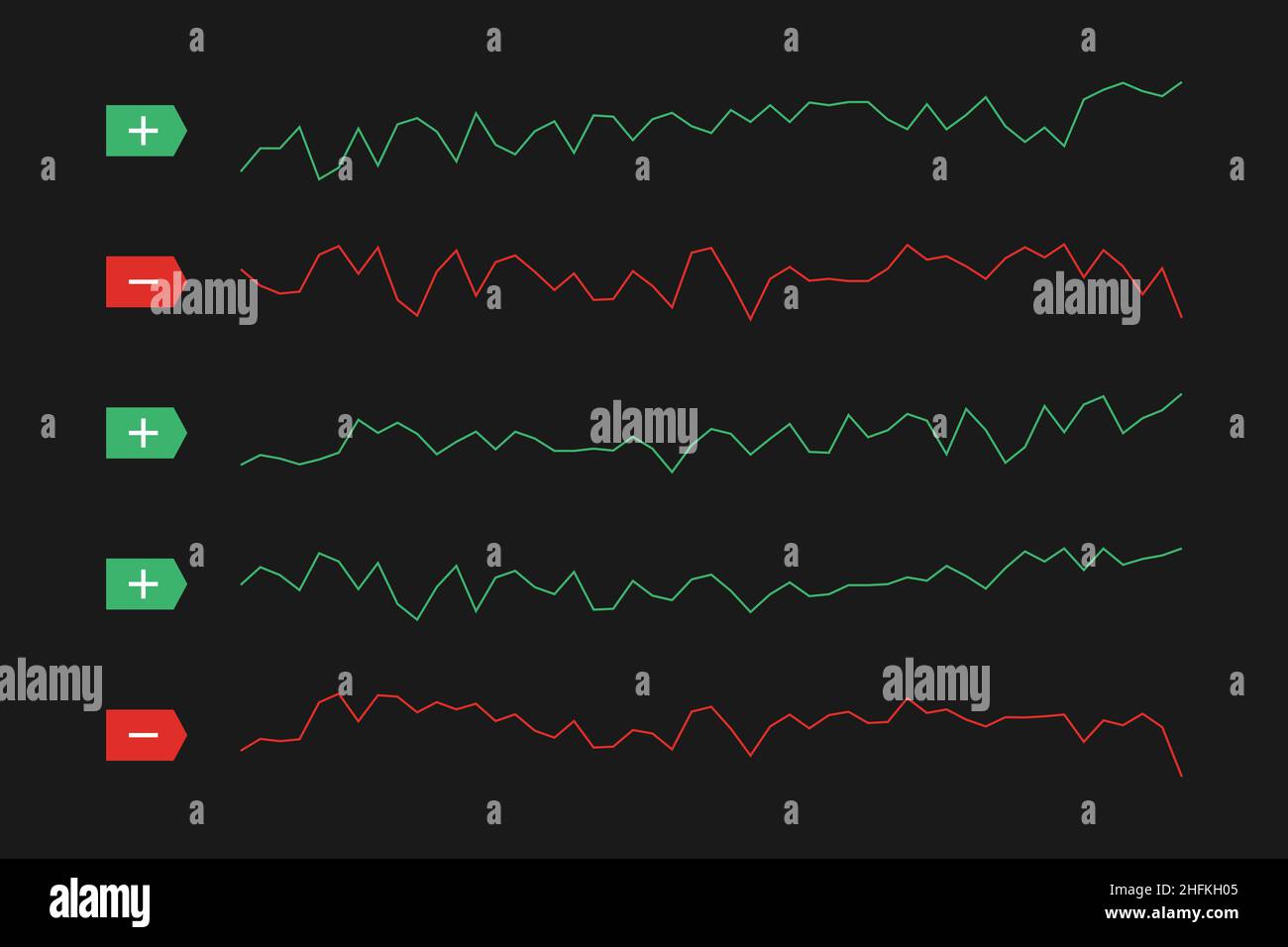 Stock market investment trading technical analysis trends of falling ...