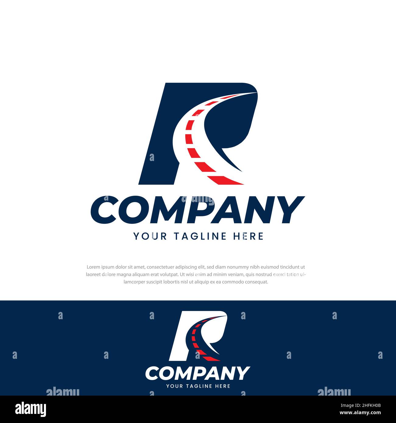 Initial R logo Minimalist and simple modern streets. Concept of ...