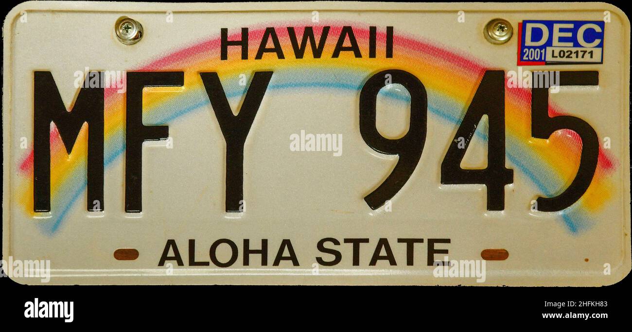 Metal signs for vehicles - Car registration plates Stock Photo - Alamy