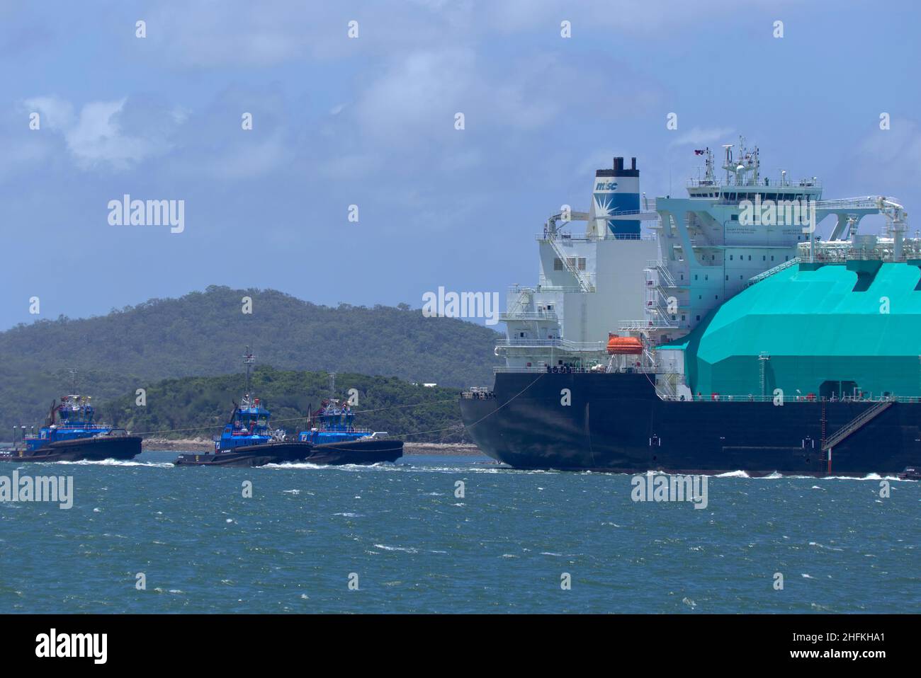 Liquefied natural gas (LNG) tanker vessel ship Seri Camellia carrying ...