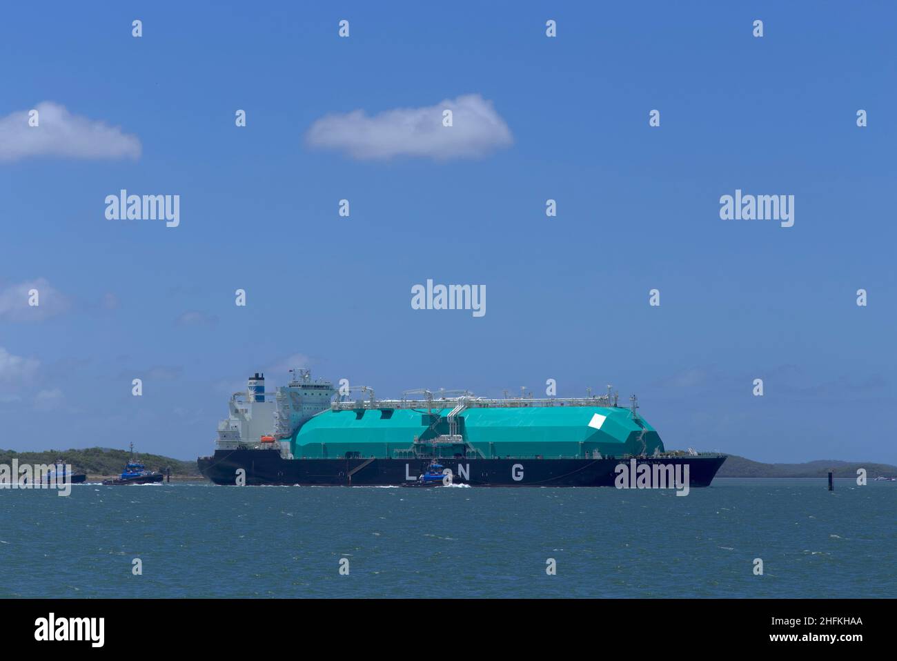 Liquefied natural gas (LNG) tanker vessel ship Seri Camellia carrying ...