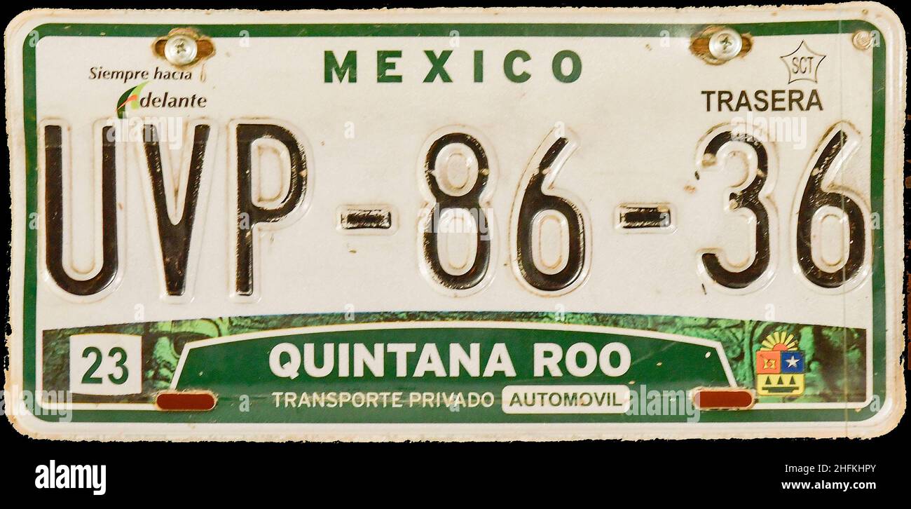 Metal signs for vehicles - Car registration plates Stock Photo - Alamy