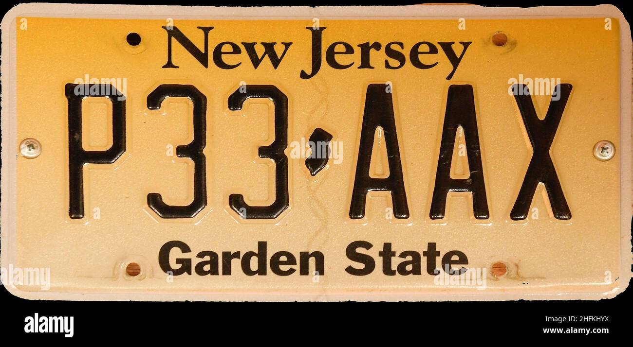 Metal signs for vehicles - Car registration plates Stock Photo - Alamy