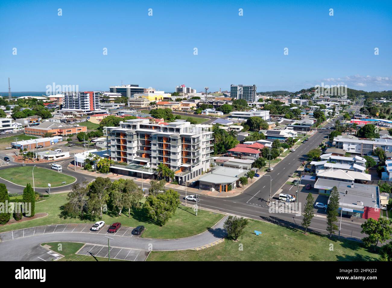 Aerial of Gladstone Queensland Australia Stock Photo - Alamy