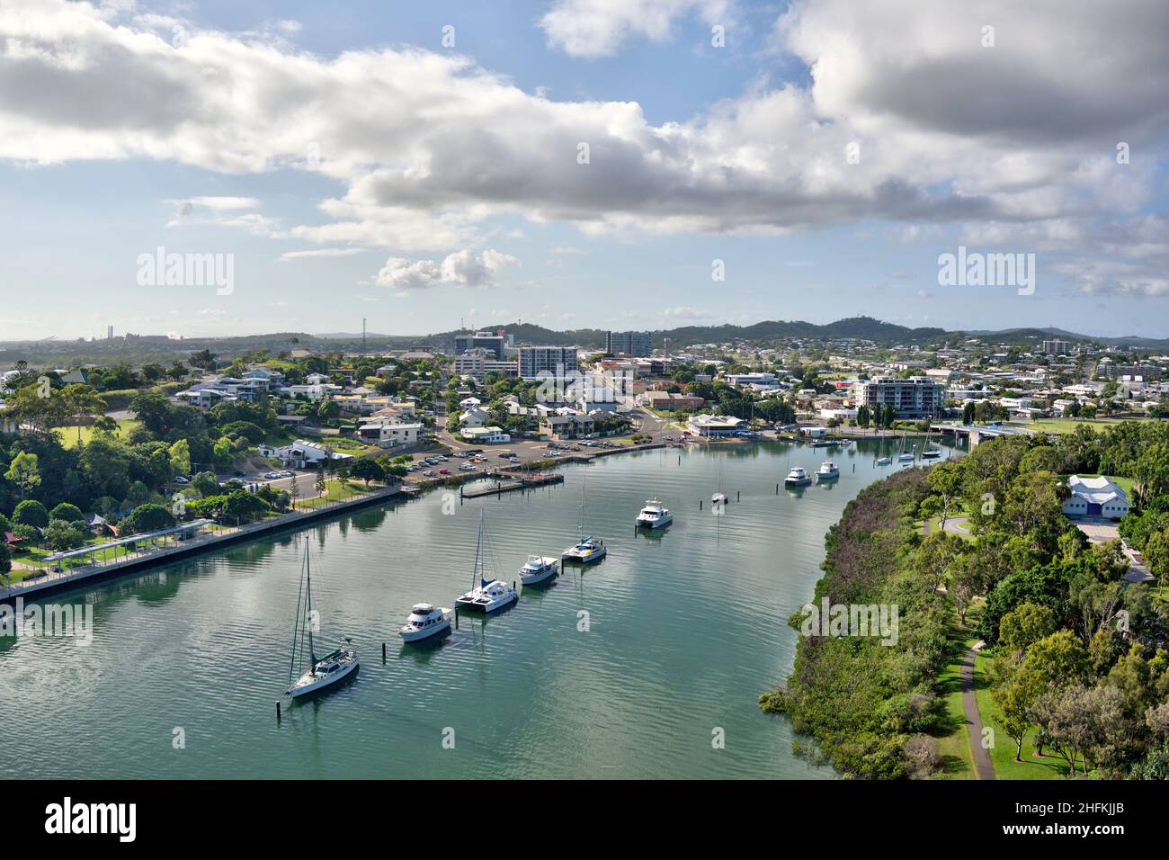 Aerial of Auckland Inlet Gladstone Queensland Australia Stock Photo - Alamy