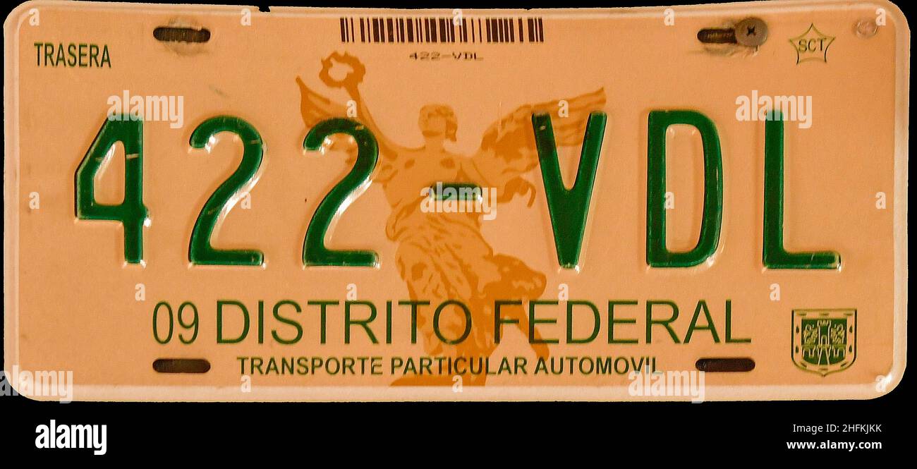 Metal signs for vehicles - Car registration plates Stock Photo - Alamy