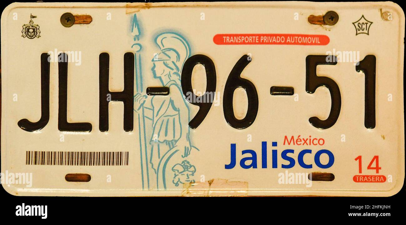 Metal signs for vehicles - Car registration plates Stock Photo - Alamy