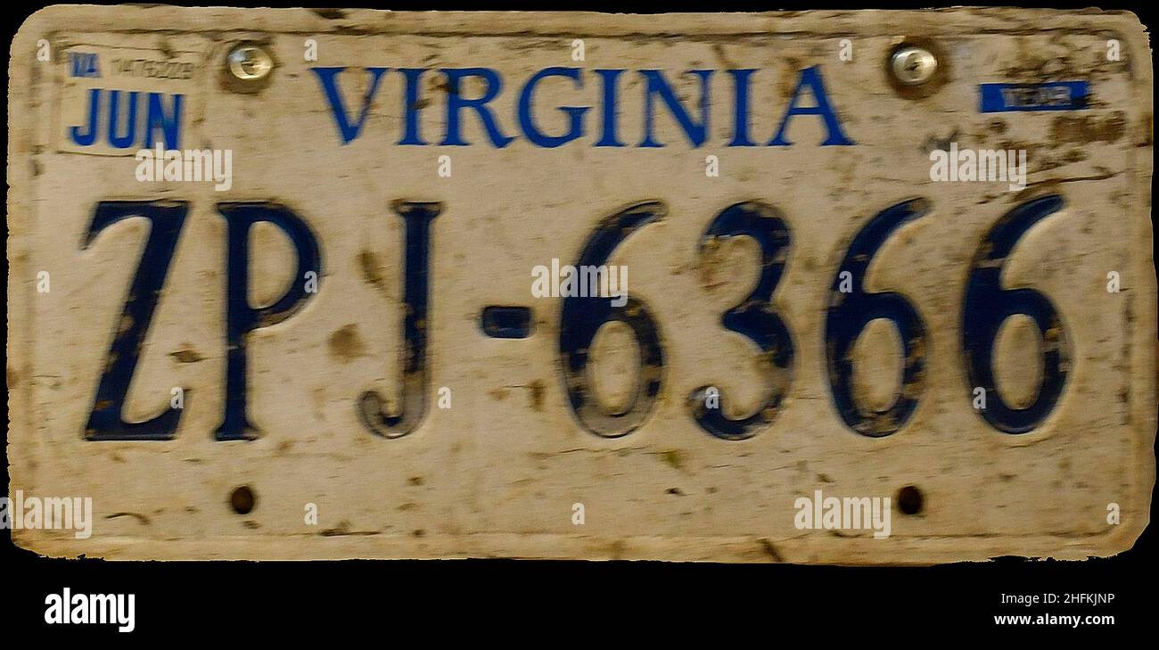 Metal signs for vehicles - Car registration plates Stock Photo - Alamy