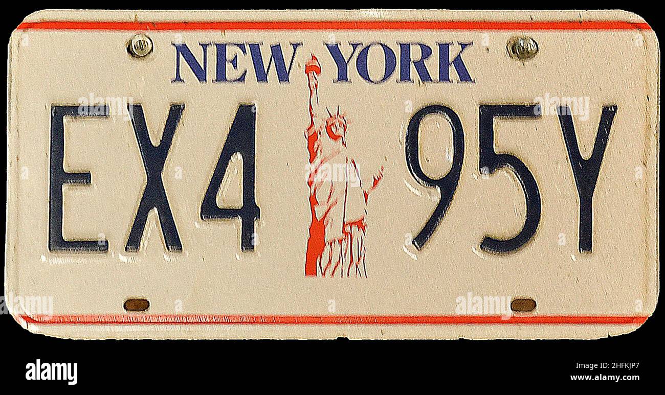 Metal signs for vehicles - Car registration plates Stock Photo - Alamy