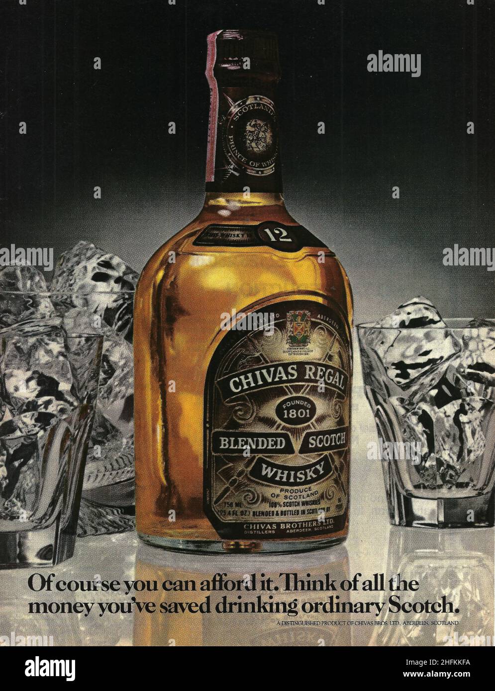 Chivas Regal pure malt premium scotch whiskey whisky vintage advert ...