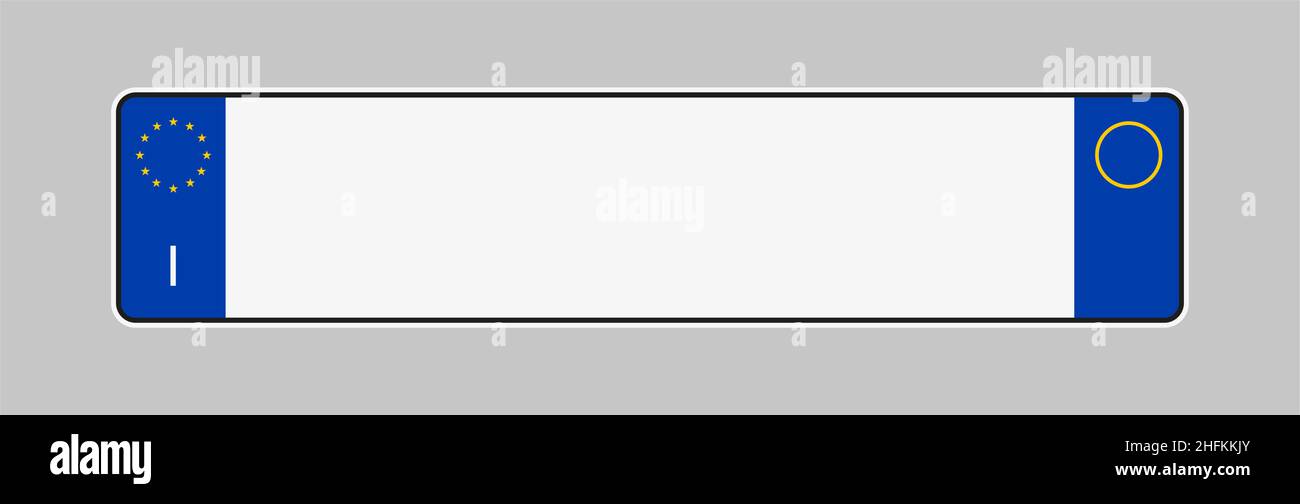 Car license plate of Italy vector template Stock Vector Image & Art - Alamy