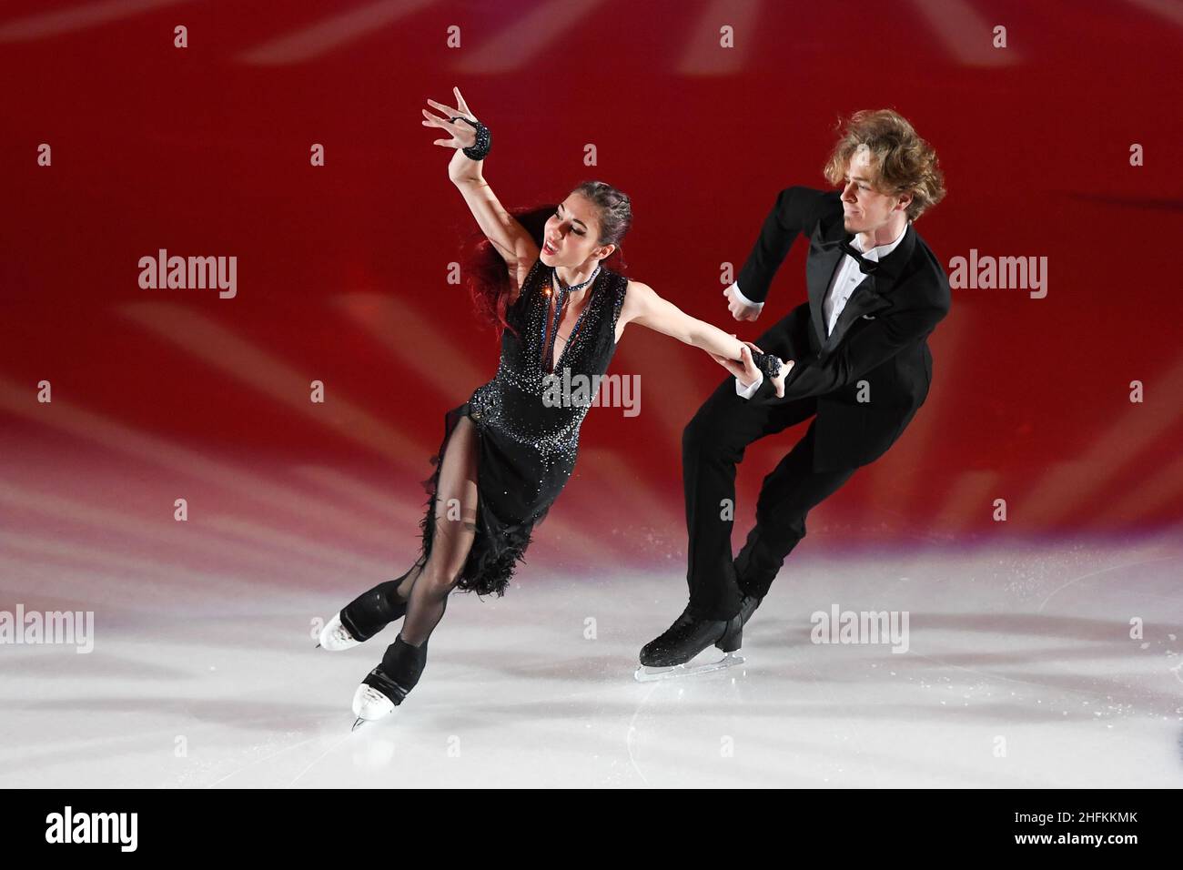 Diana DAVIS & Gleb SMOLKIN (Russia), during the Exhibition Gala, at the ...