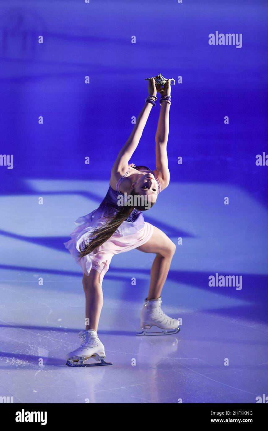 Kamila VALIEVA (Russia), during the Exhibition Gala, at the ISU European Figure Skating ...