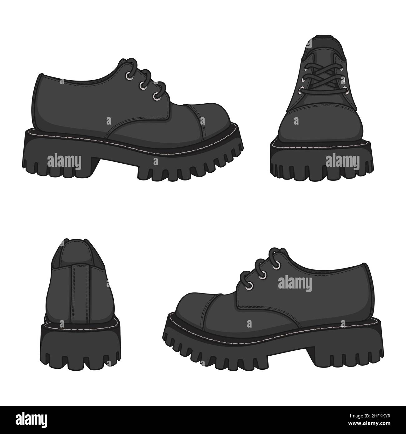 Walking Shoes Vector