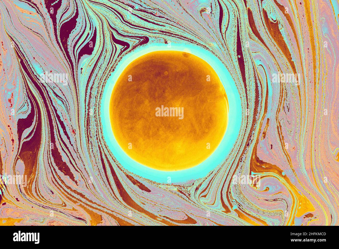 Abstract creative marbling pattern for fabric. Ebru marble effect ...