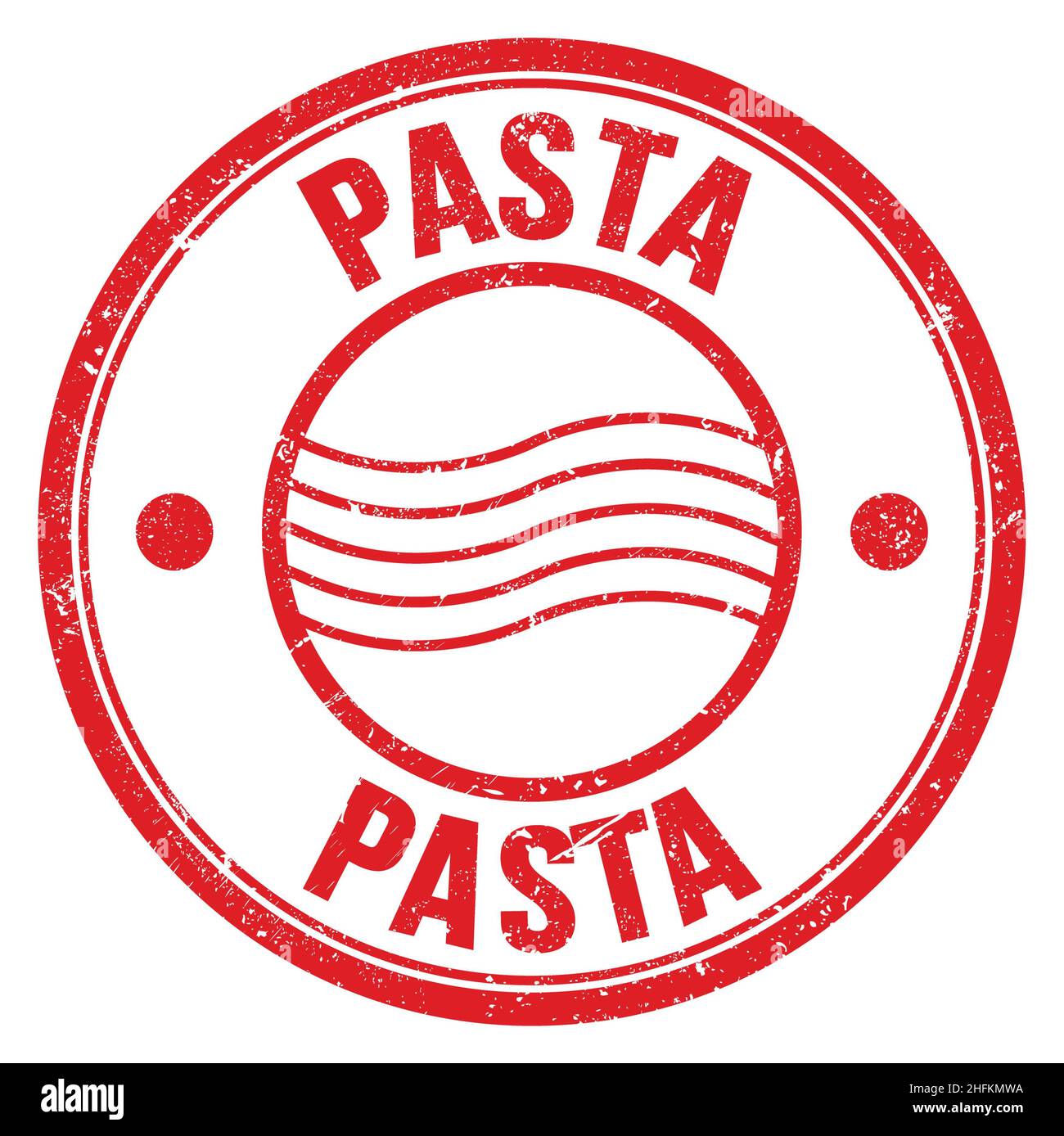 PASTA word written on red round postal stamp sign Stock Photo - Alamy