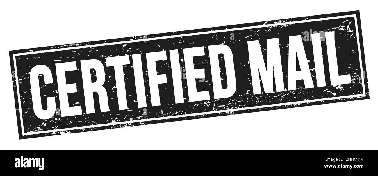 Certified mail word hi-res stock photography and images - Alamy