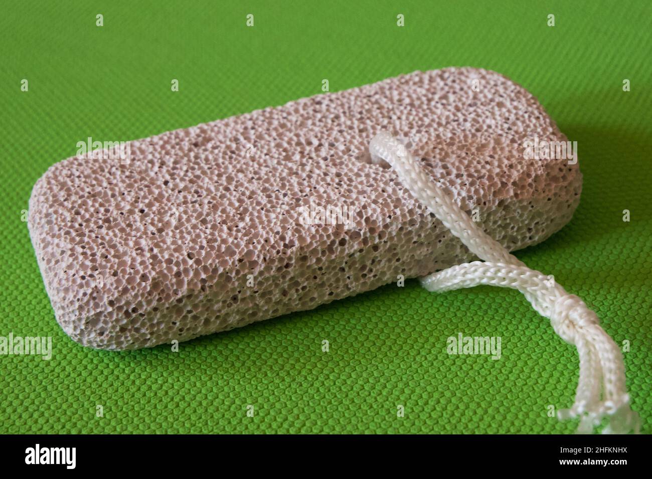 Rectangular block made of natural pumice stone for foot skin care Stock ...