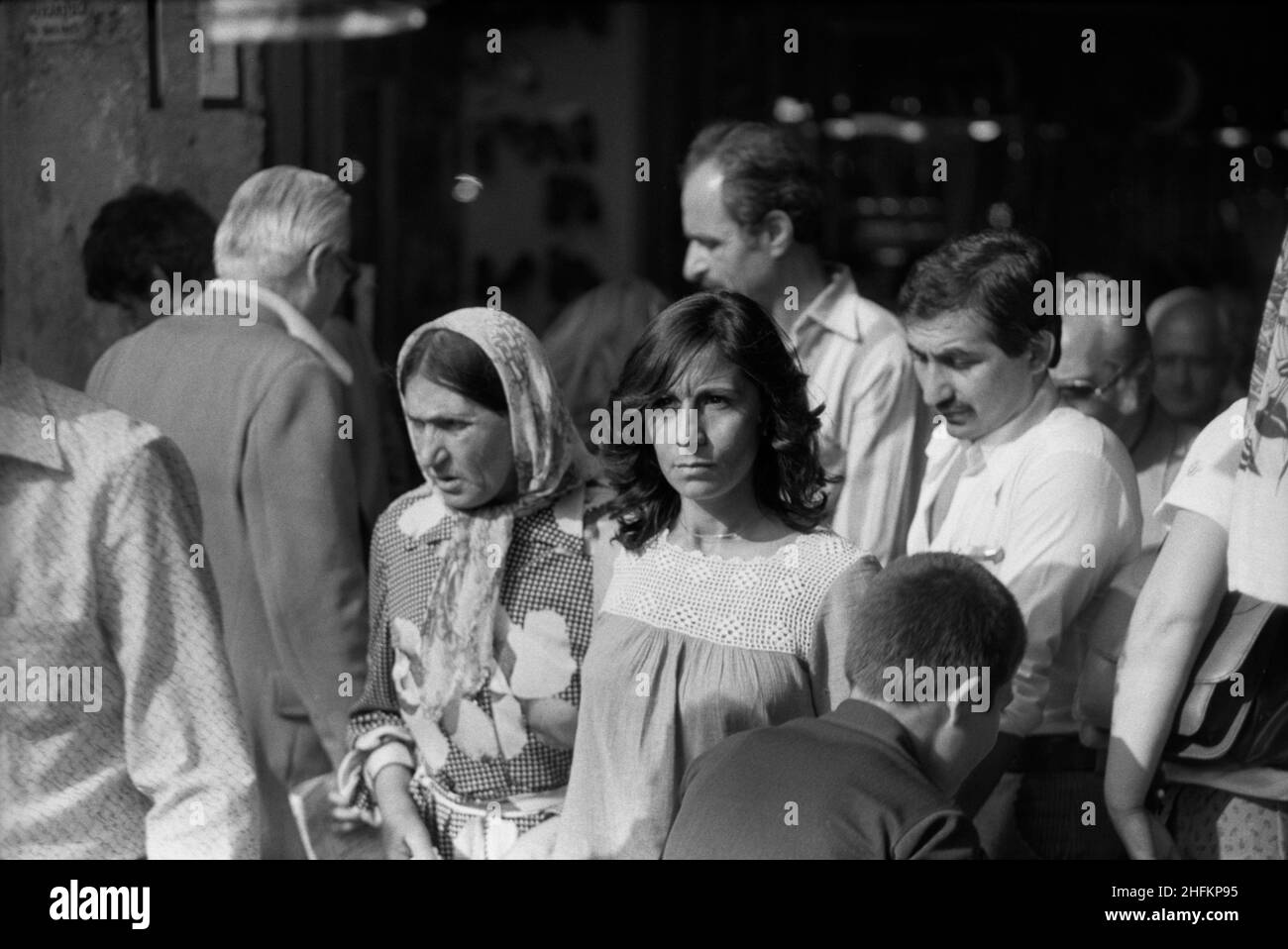 People on the street. Istanbul, Turkey, 1979 Stock Photo - Alamy