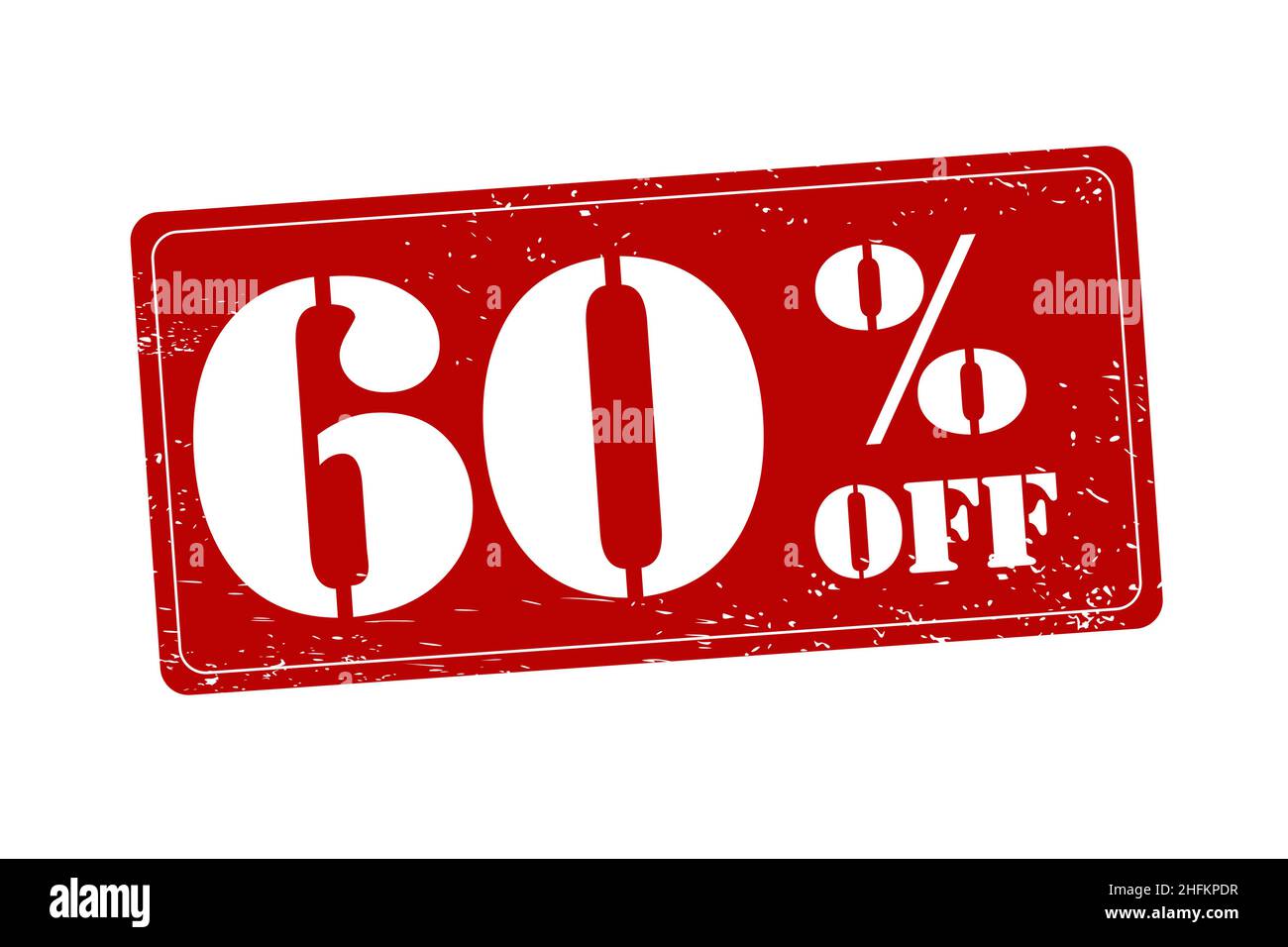 60 percent off discount - shopping deal rubber stamp. Vector stamp ...