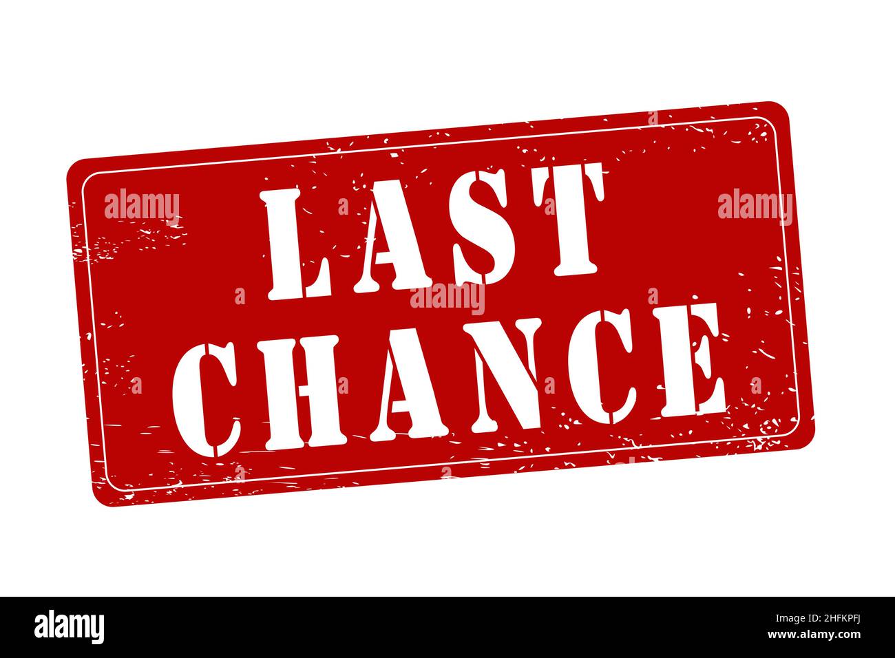 Last chance red rubber stamp. Vector stamp illustration Stock Vector ...