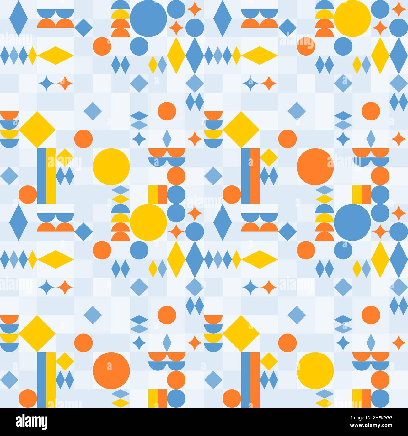 Geometric patchwork pattern. Seamless abstract shapes texture. Vector ...