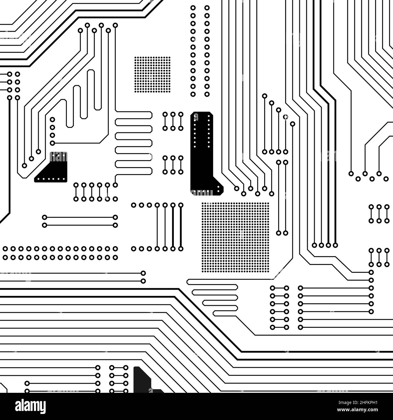 High tech background. Electronic circuit board vector. Technology ...