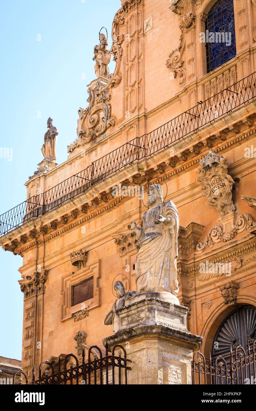 Church of St Peter, Modica, Sicily, Italy Stock Photo - Alamy