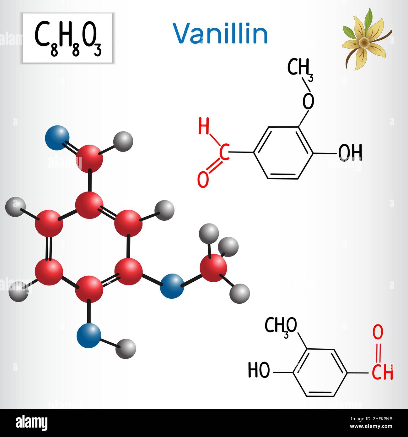 Vanillin Molecule