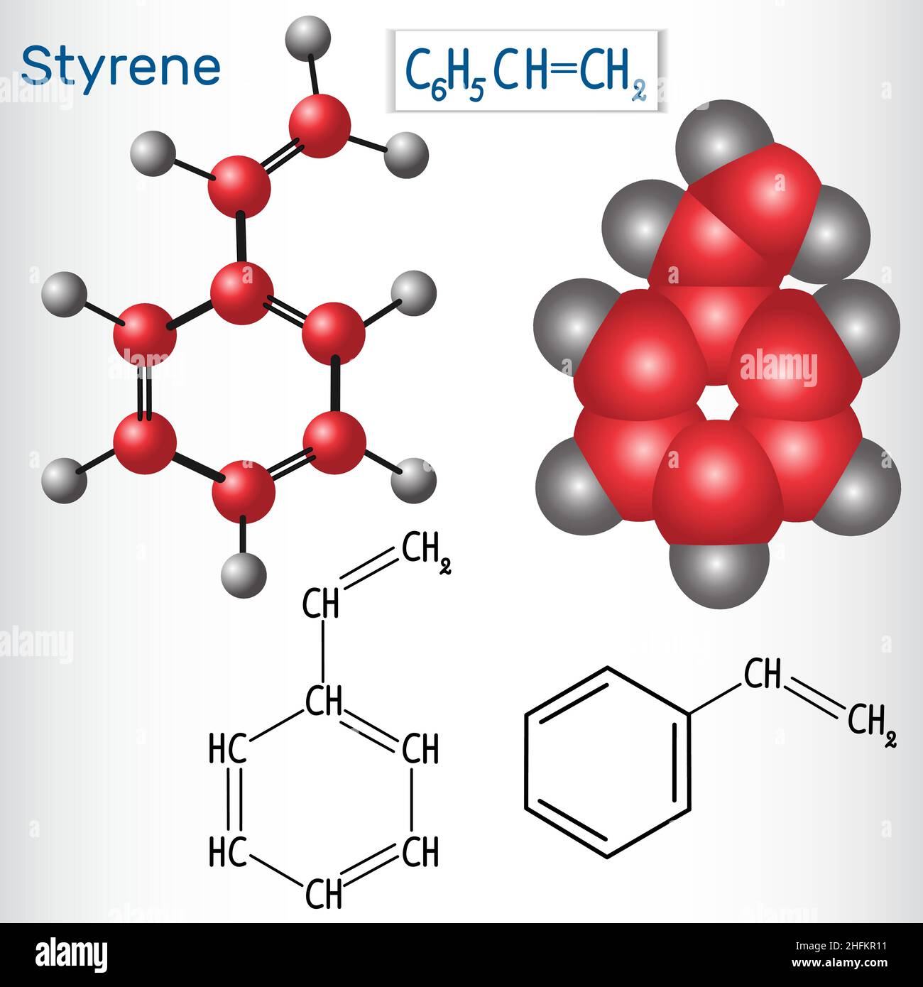 Polystyrene Monomer Structure