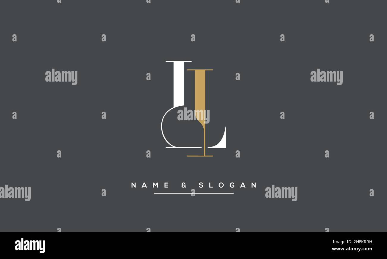 Modern abstract letter LI, IL logo design. Minimal LI, IL initial based ...
