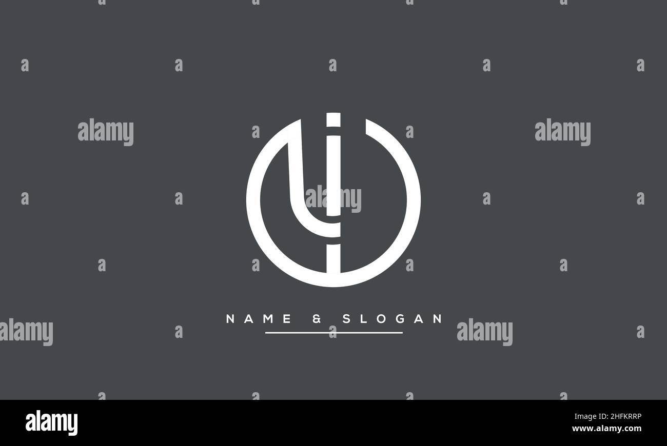 Modern abstract letter LI, IL logo design. Minimal LI, IL initial based ...