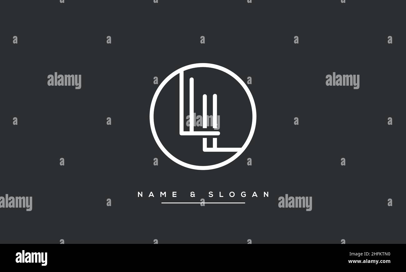 Ll fonts Stock Vector Images - Alamy