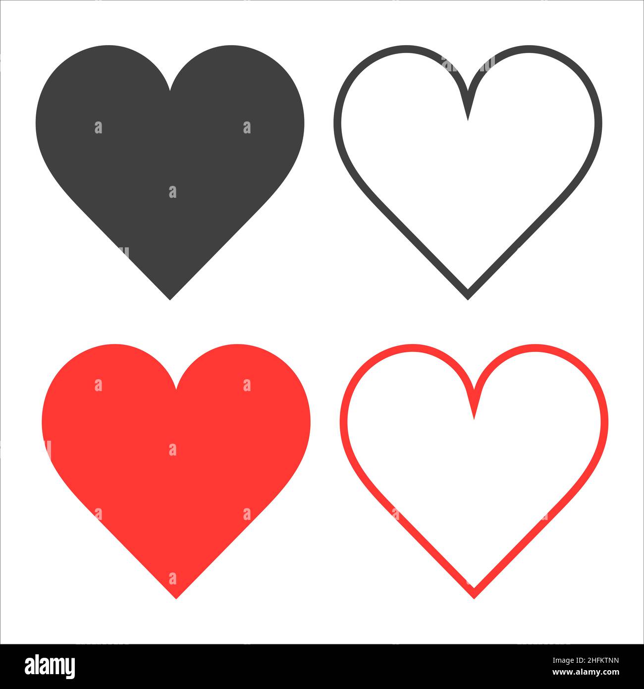 Perfect Heart Outline