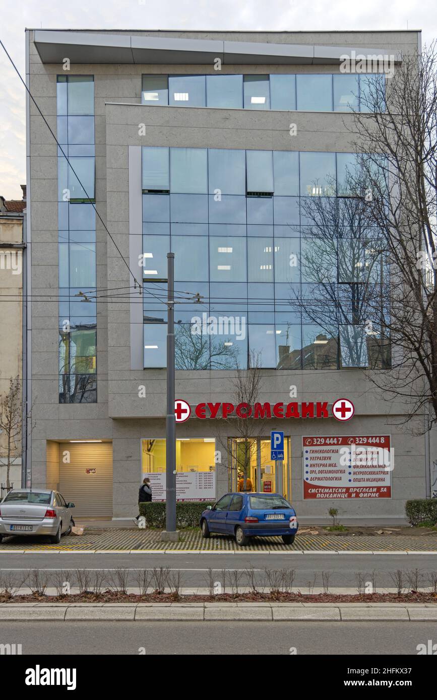 Belgrade, Serbia - January 05, 2022: Euromedik Medical Clinic ...